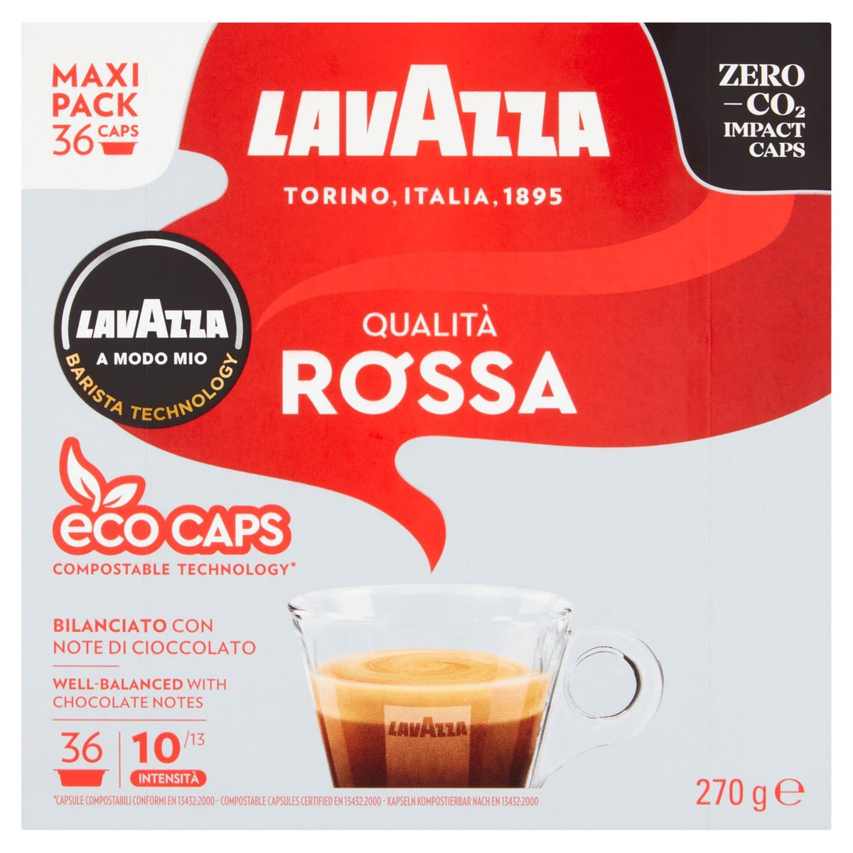 Lavazza A Modo Qualità Rossa (16 capsules) – Greenworks Coffee