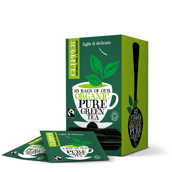 Clipper Fairtrade Organic Green Tea (25) x 6 – Greenworks Coffee