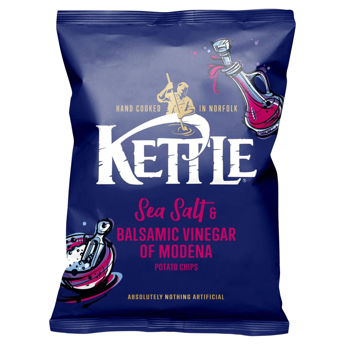 Kettle Chips Sea Salt & Balsamic Vinegar (40g) x 18 – Greenworks Coffee